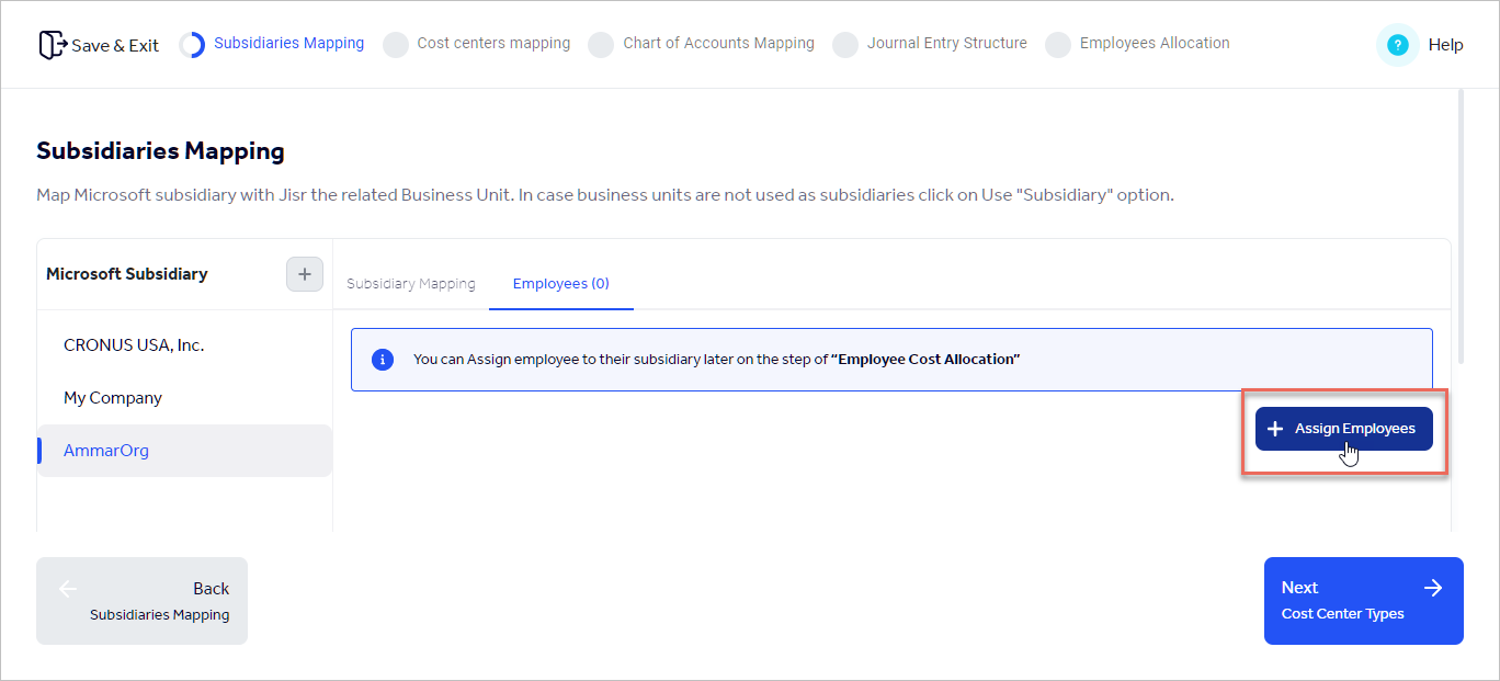 Microsoft Subsidiaries Setup & Mapping – Knowledge base