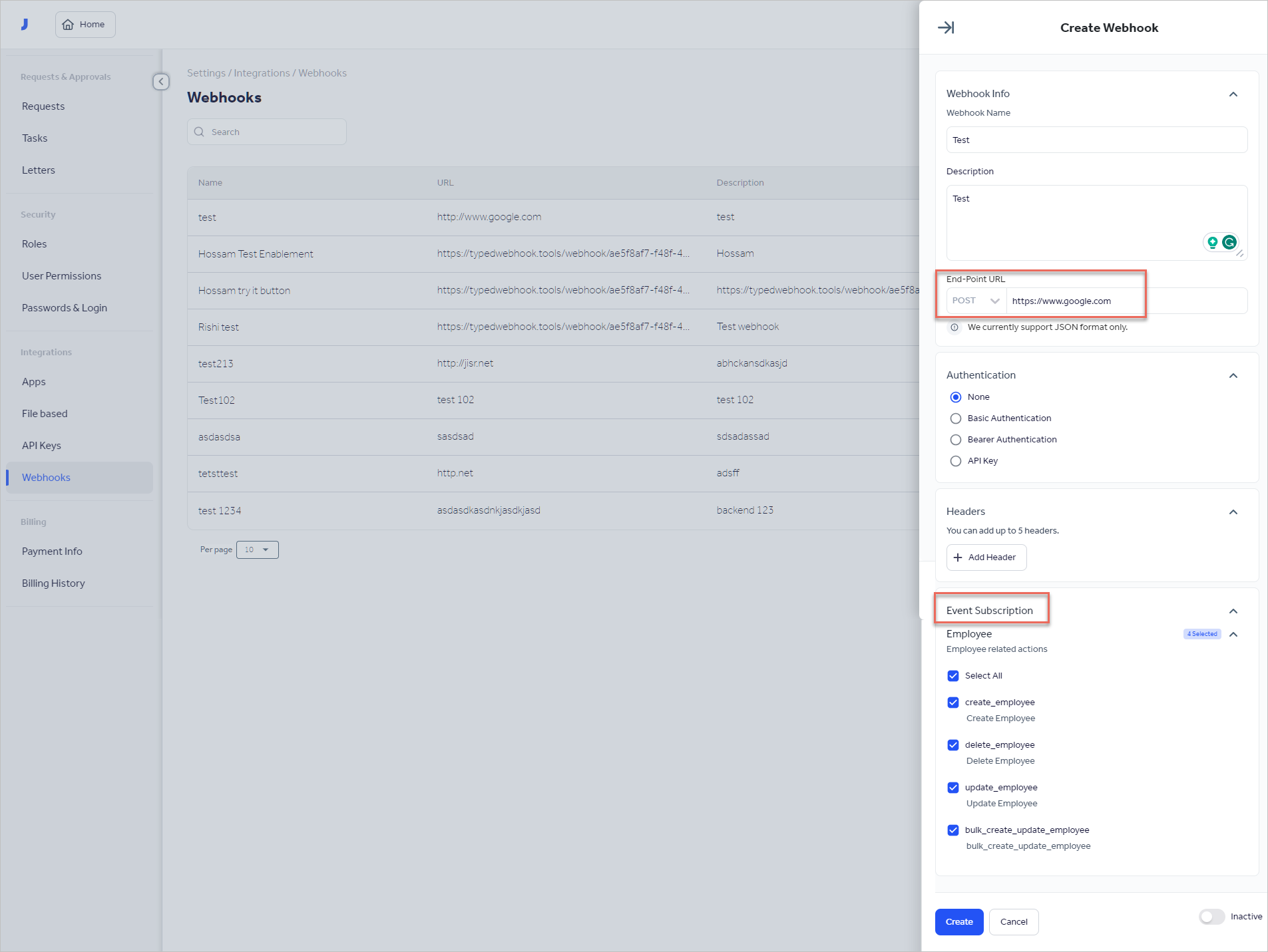 How to activate and use Webhooks – Knowledge base