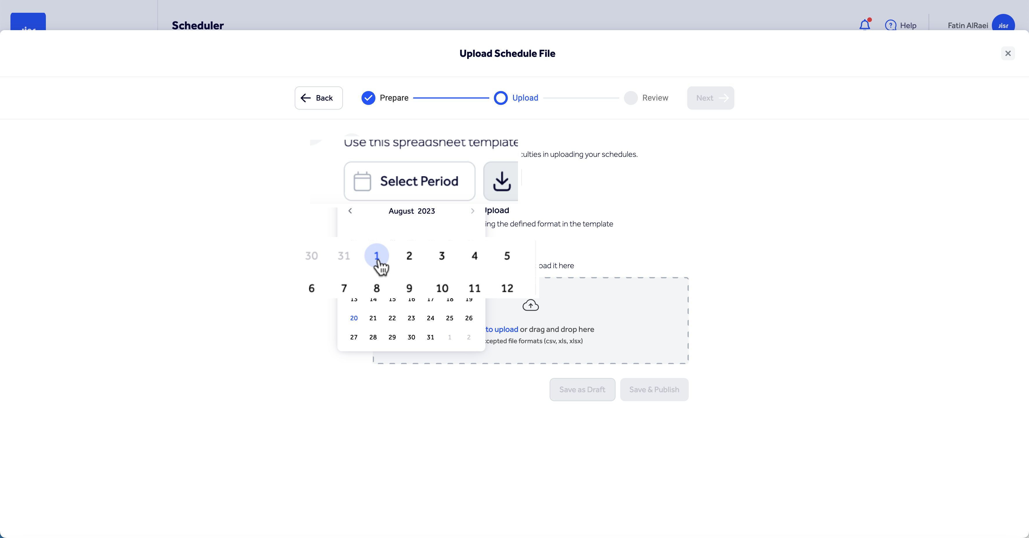 Bulk Scheduling by Using Excel Sheets – Knowledge base