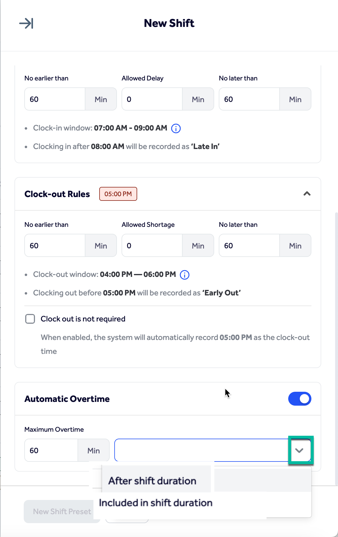 Automatic Overtime – Knowledge base