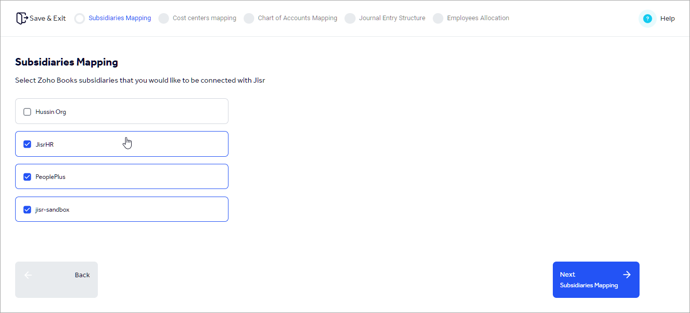 Zoho Books Subsidiaries Setup & Mapping – Knowledge base