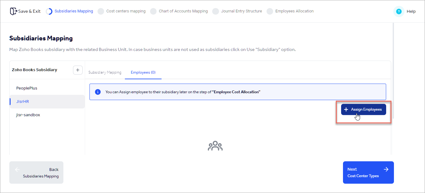 Zoho Books Subsidiaries Setup & Mapping – Knowledge base