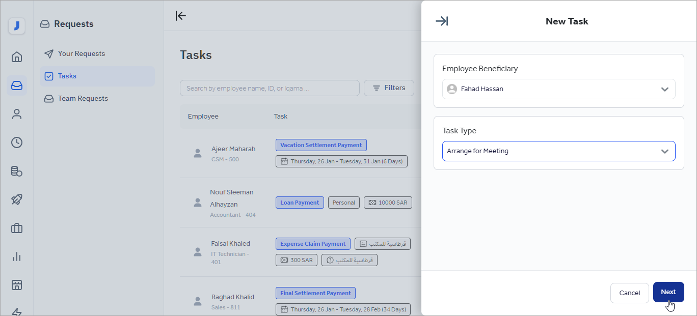 Custom Tasks – Knowledge base