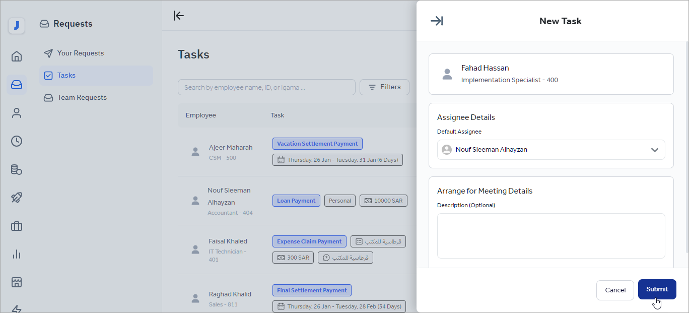 Custom Tasks – Knowledge base