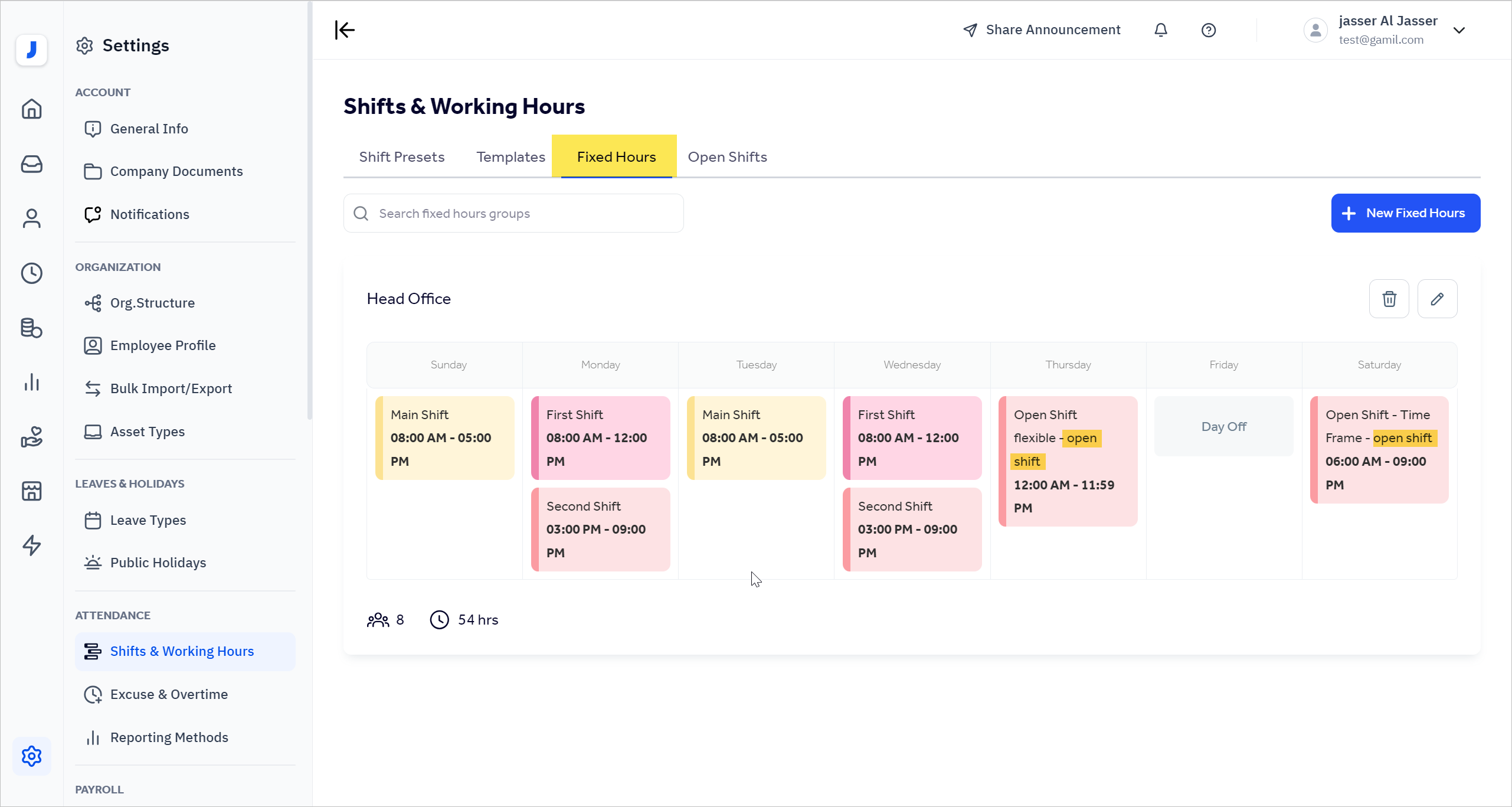 Open Shifts – Knowledge base