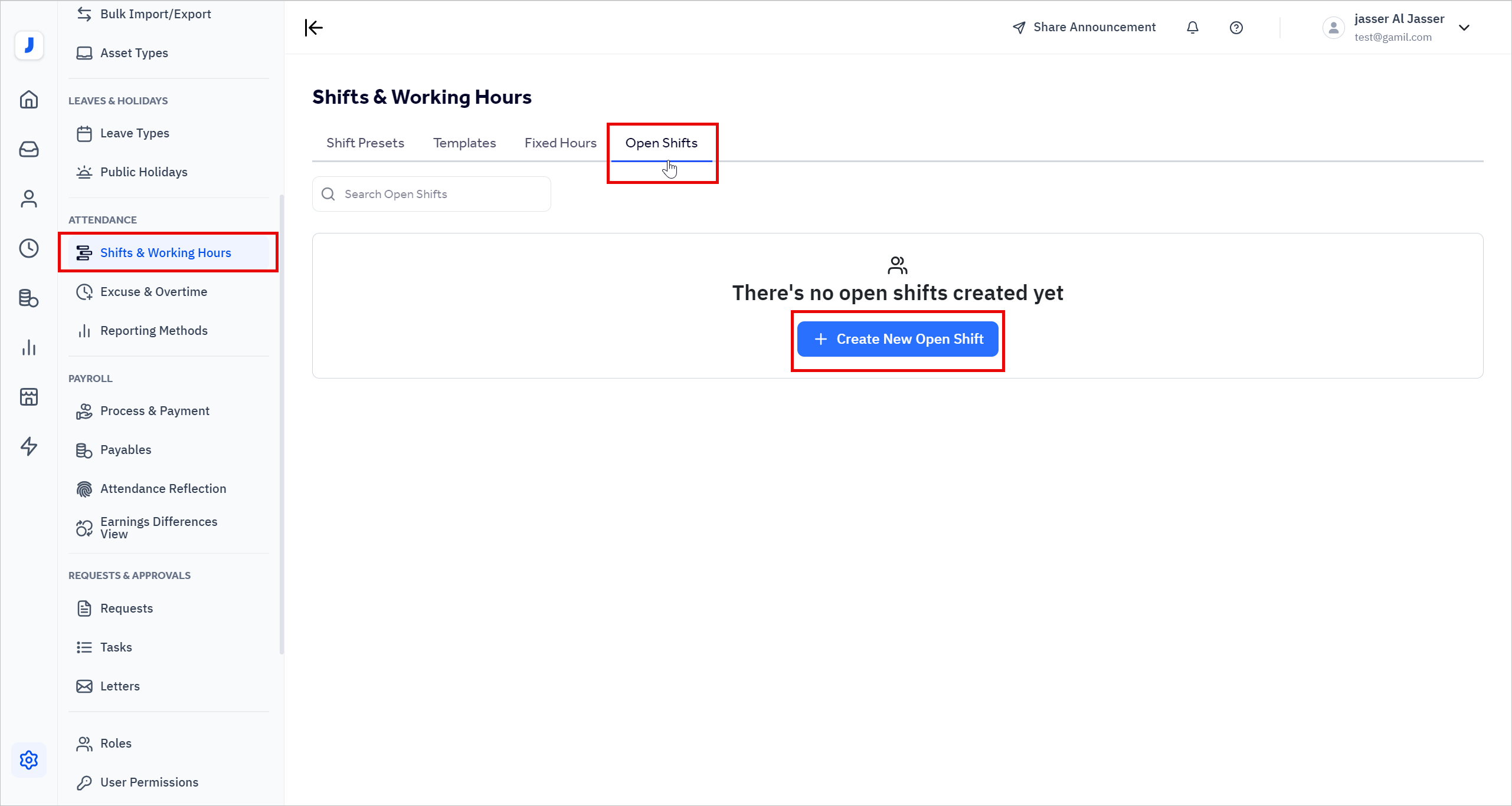 Open Shifts – Knowledge base