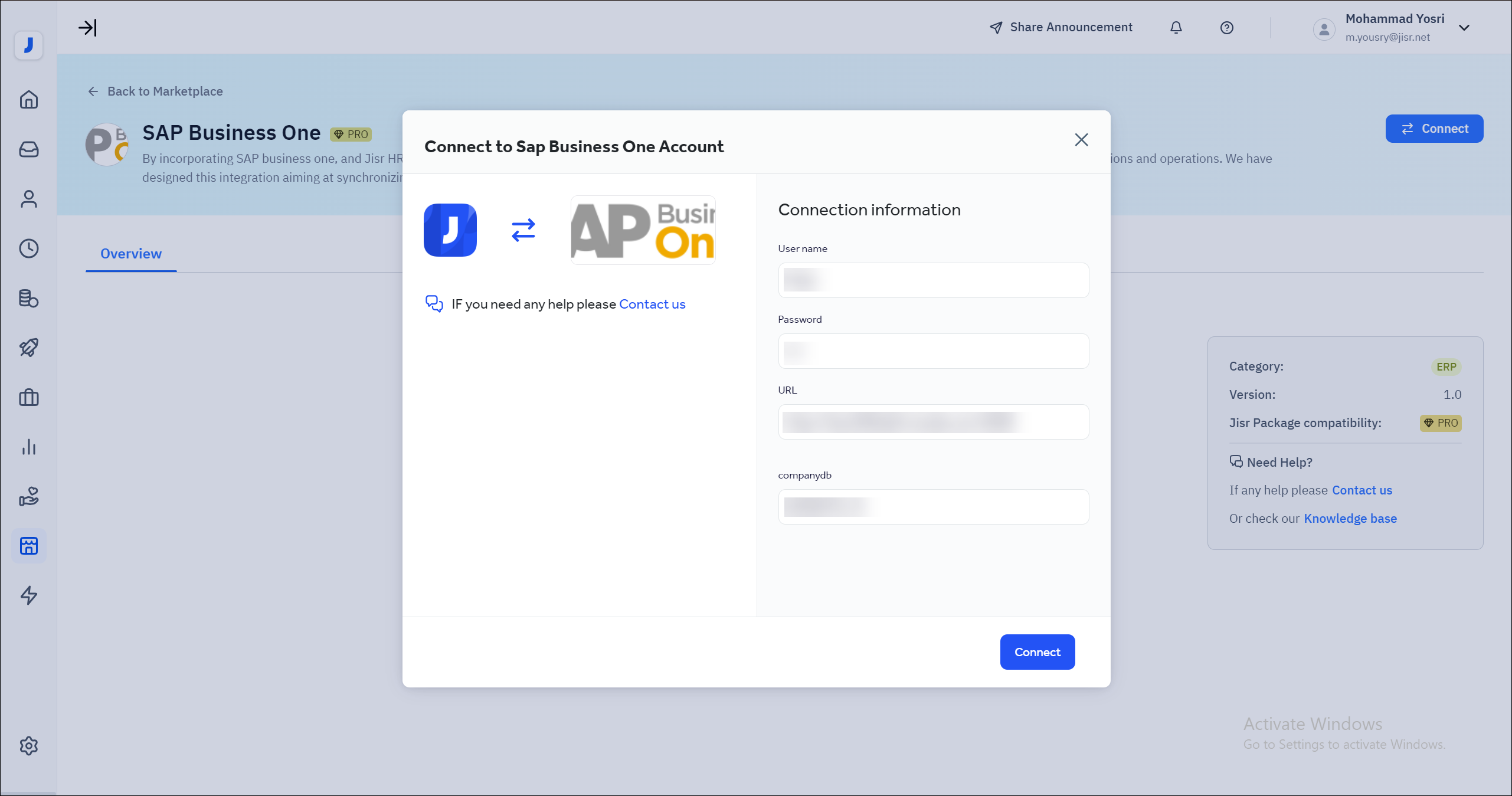 Prerequisites and Steps to Integration with SAP Business One and Jisr ...