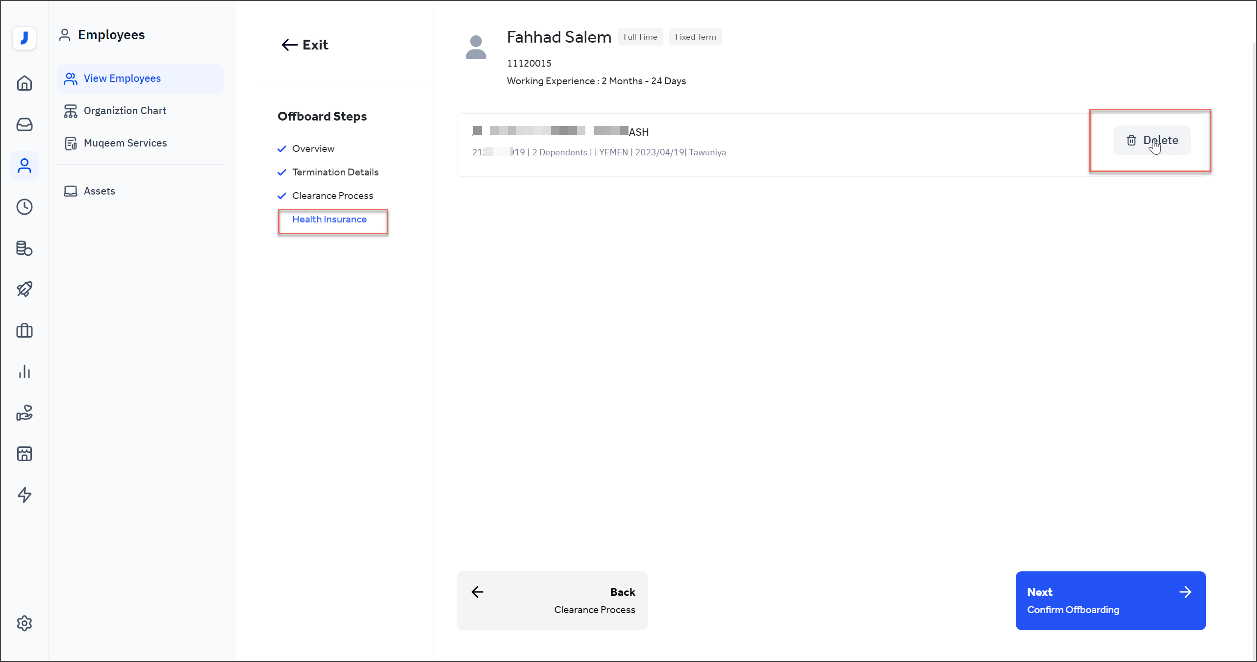 Offboarding Employee – Knowledge base