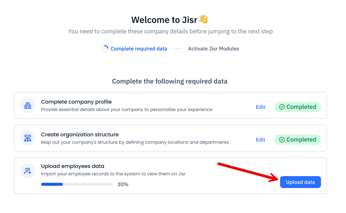 Bulk upload employee data for workspace onboarding – Knowledge base
