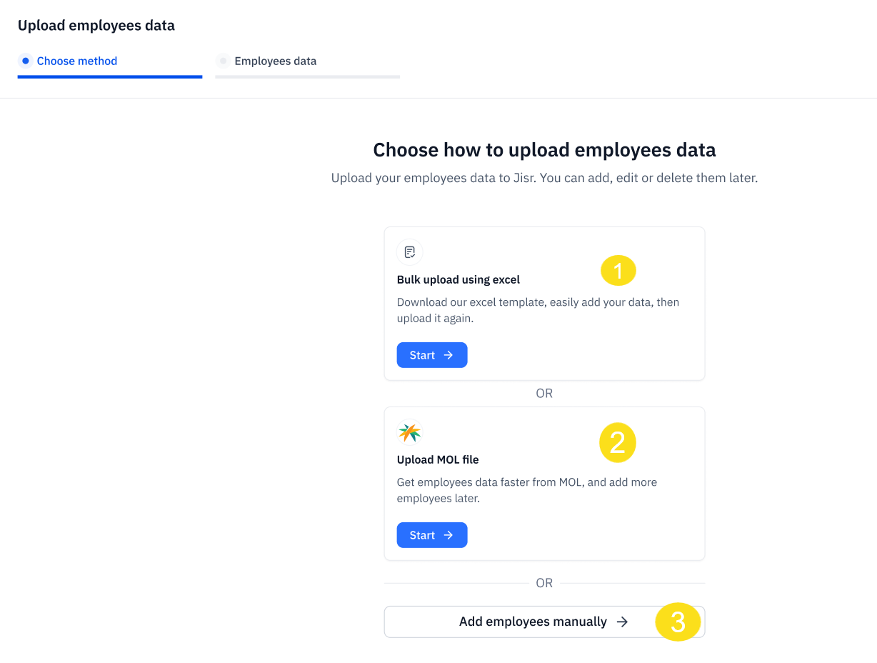 Bulk upload employee data for workspace onboarding – Knowledge base