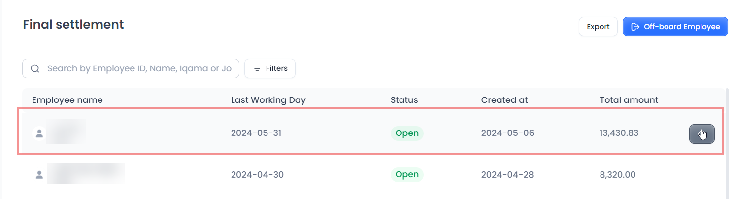 How to Create a Final Settlement – Knowledge base