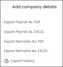 Export reports history – Knowledge base