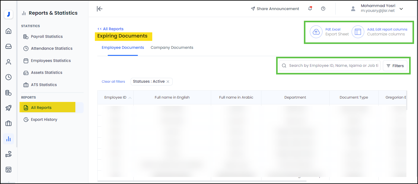Reminders of the expiration of employment contracts and employees ...