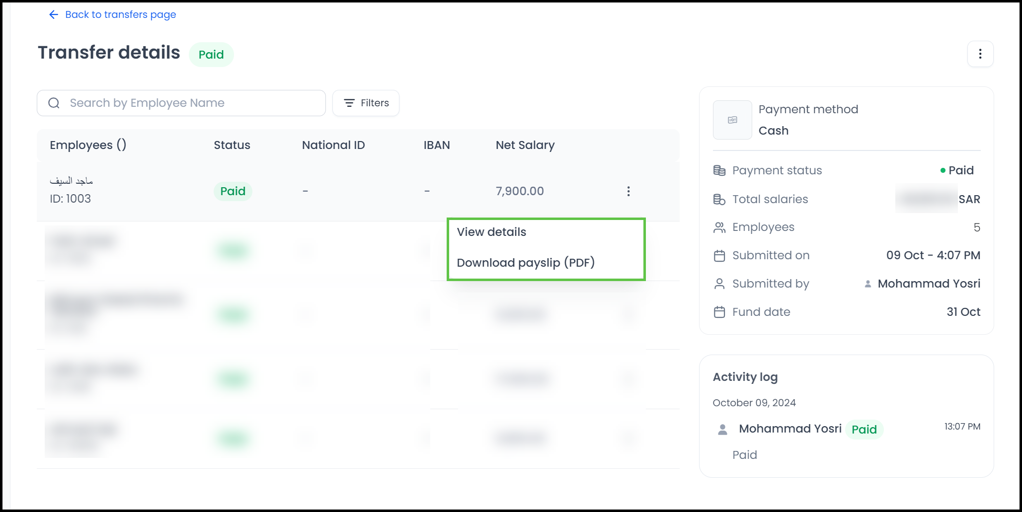 Track payment – Knowledge base