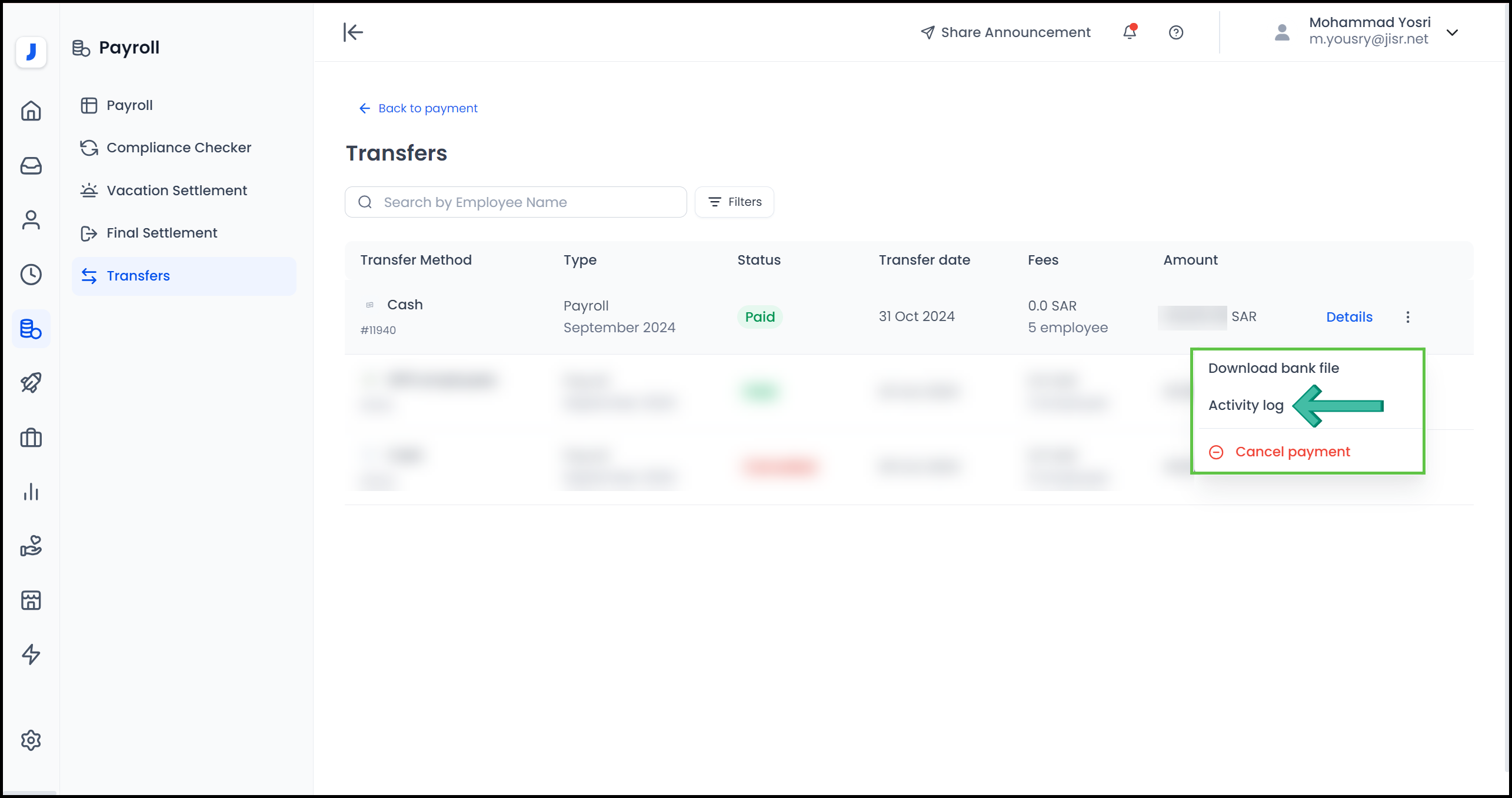 Track payment – Knowledge base