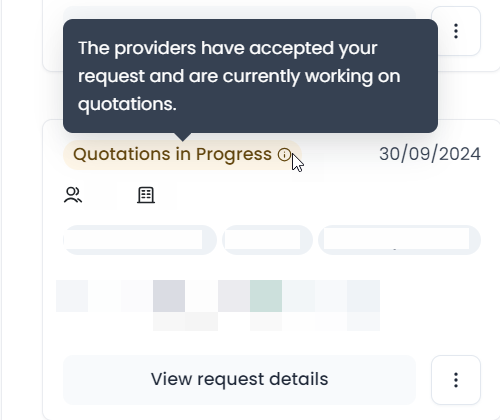 Overview of the quotation requests in medical insurance – Knowledge base