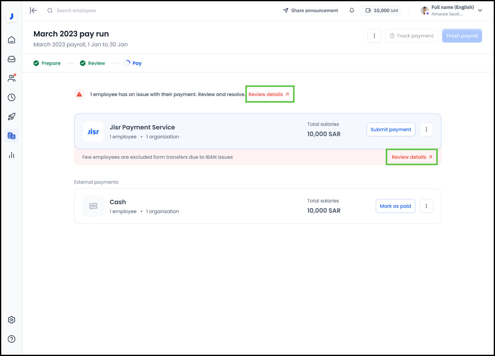 verification (IBAN) in Jisr Direct – Knowledge base