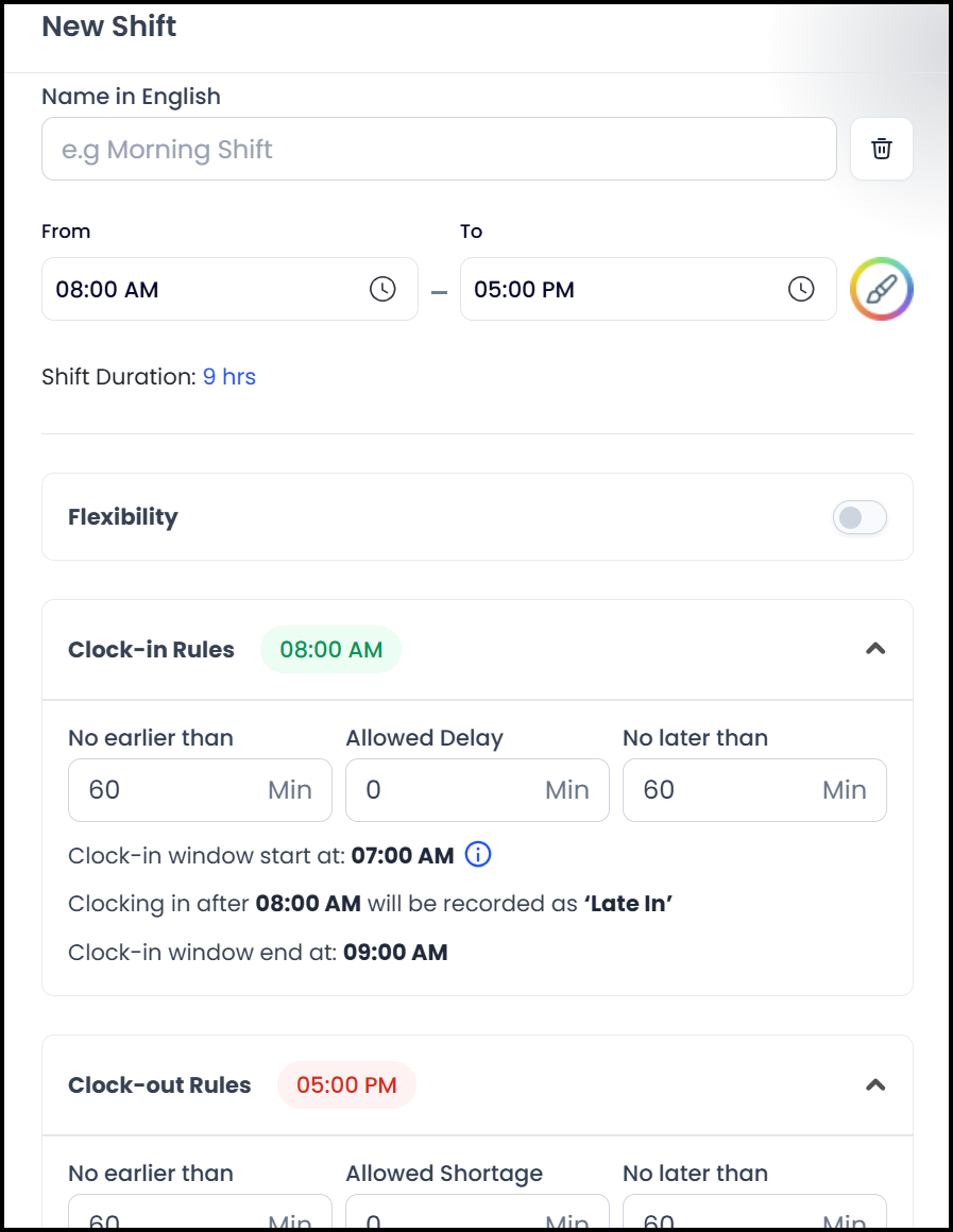 Clocking Windows ( Clocking Rules ) – Knowledge base