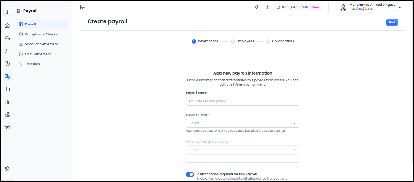 Steps to add more than one payroll – Knowledge base