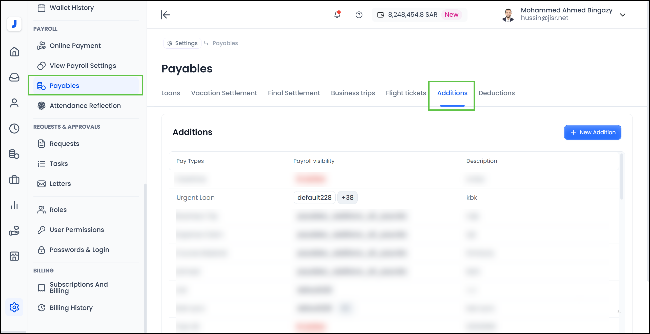 Create and edit Payables in payrolls – Knowledge base