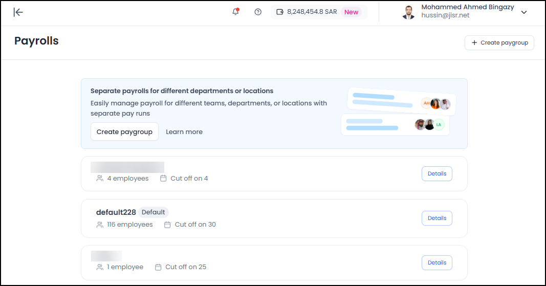 Multi-payroll Overview – Knowledge base