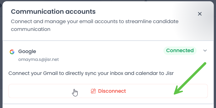 Candidate communication methods in the ATS – Knowledge base