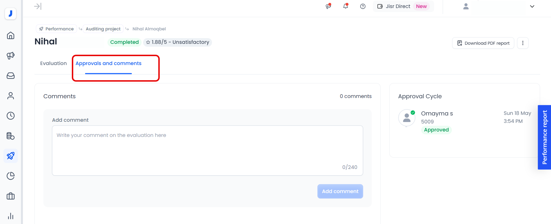 Set Up an Approval Cycle for Evaluations Before Submission – Knowledge base