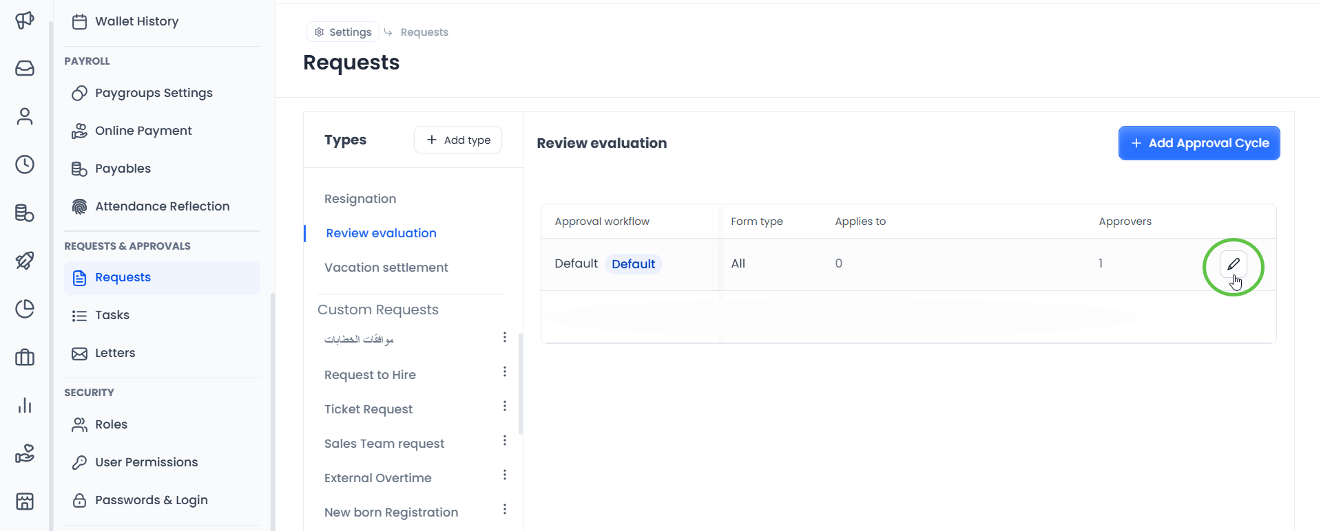 Set Up an Approval Cycle for Evaluations Before Submission – Knowledge base