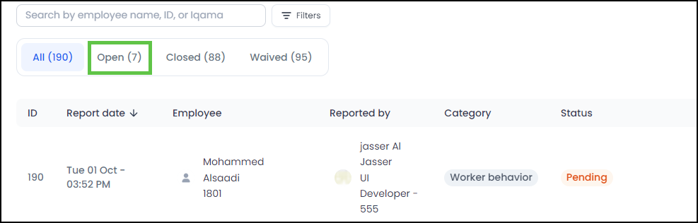 How to report employee violations in the system? – Knowledge base