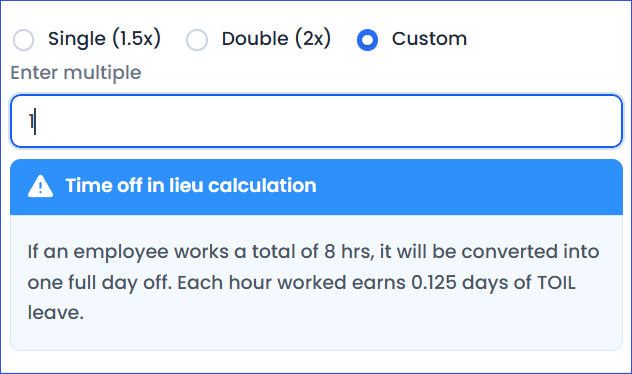 Time Off in Lieu (TOIL) – Knowledge base