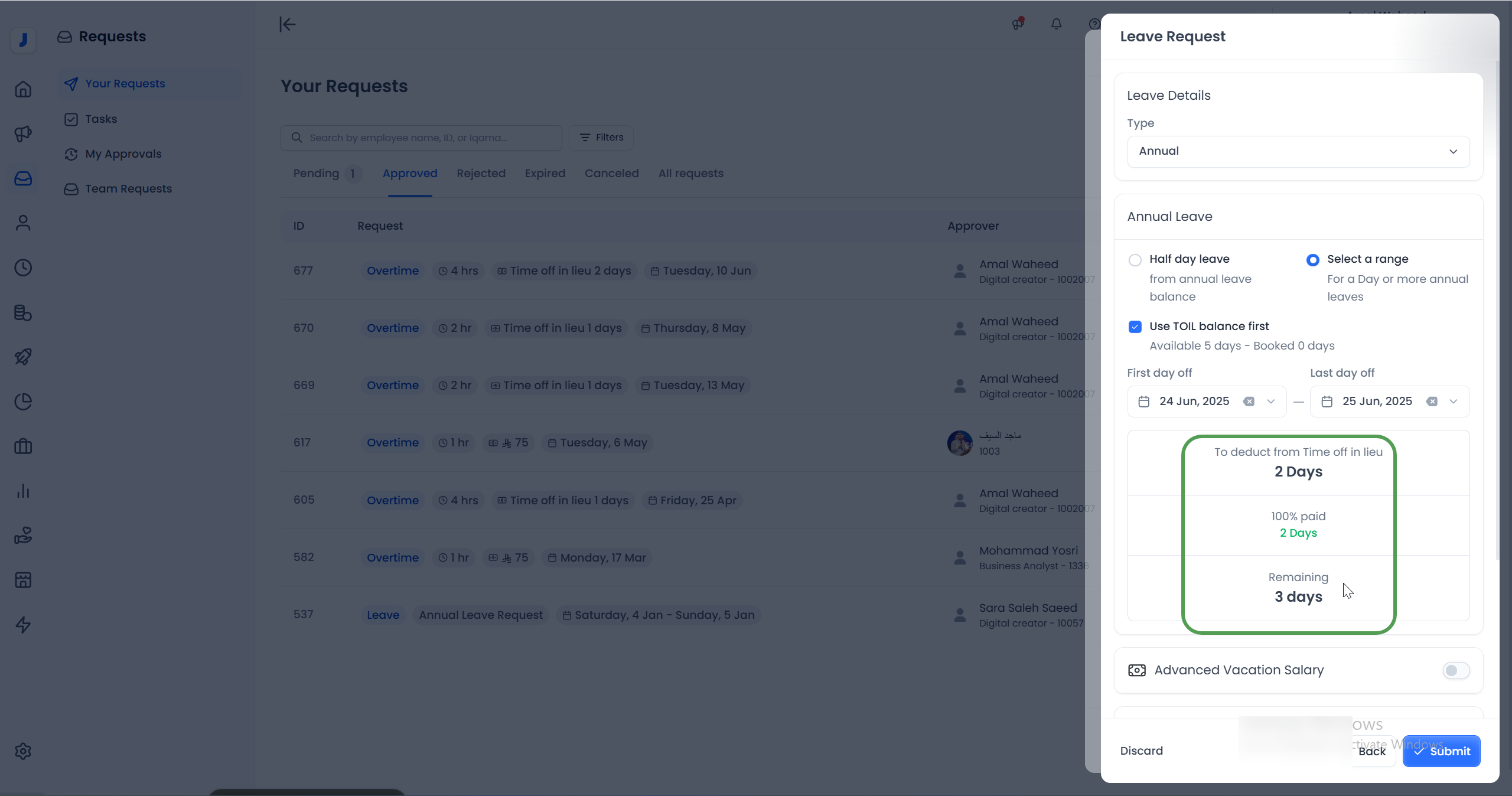 How to Create Overtime Request (Cash or Time Off in Lieu) – Knowledge base