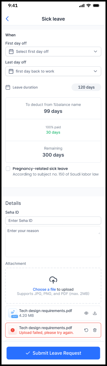 How employee request sick leave? – Knowledge base
